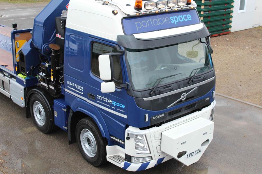 New lorry purpose-designed for large installations - Portable Space