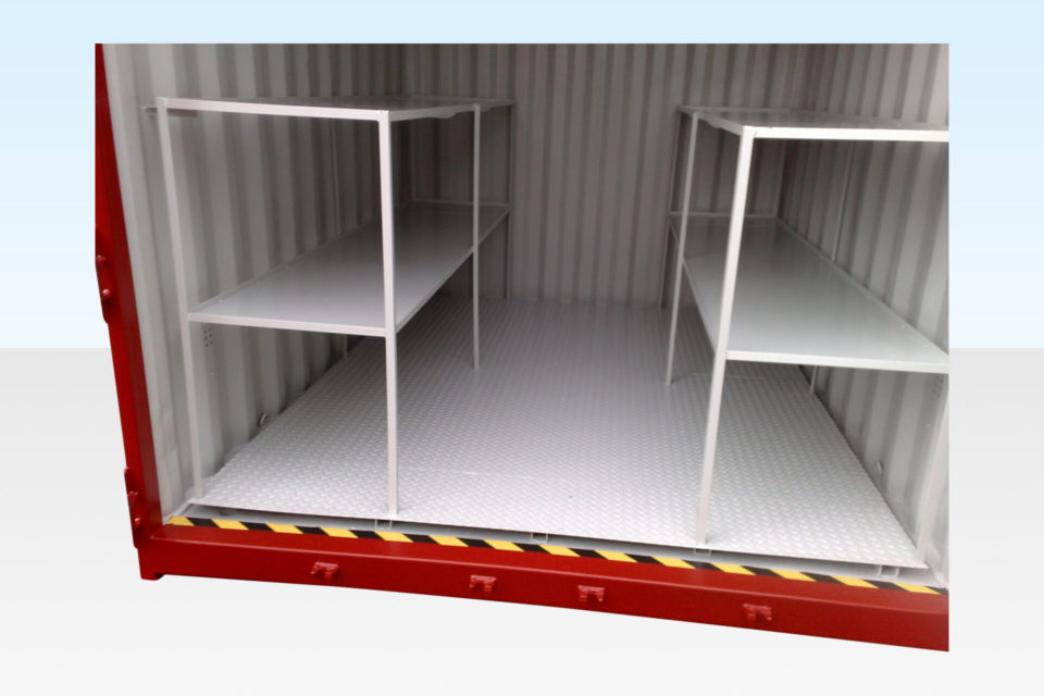8ft Bunded Shipping Container Sales : Flat Floor - Portable Space