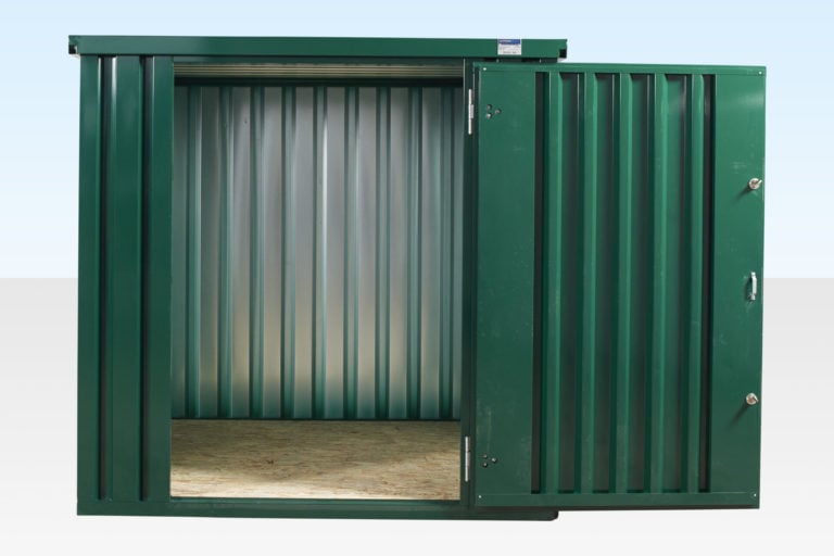Flat Packed Metal Store (2m Green) - Portable Space