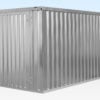 4m collapsible storage container : Galvanised finish