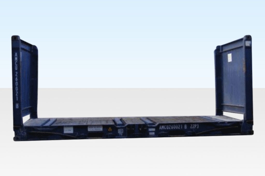 20ft used flat rack shipping container for sale