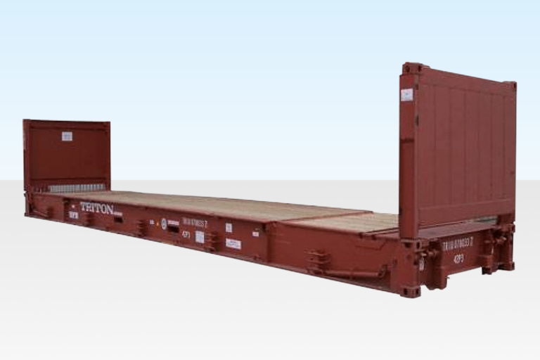 40ft used flat rack shipping container for sale