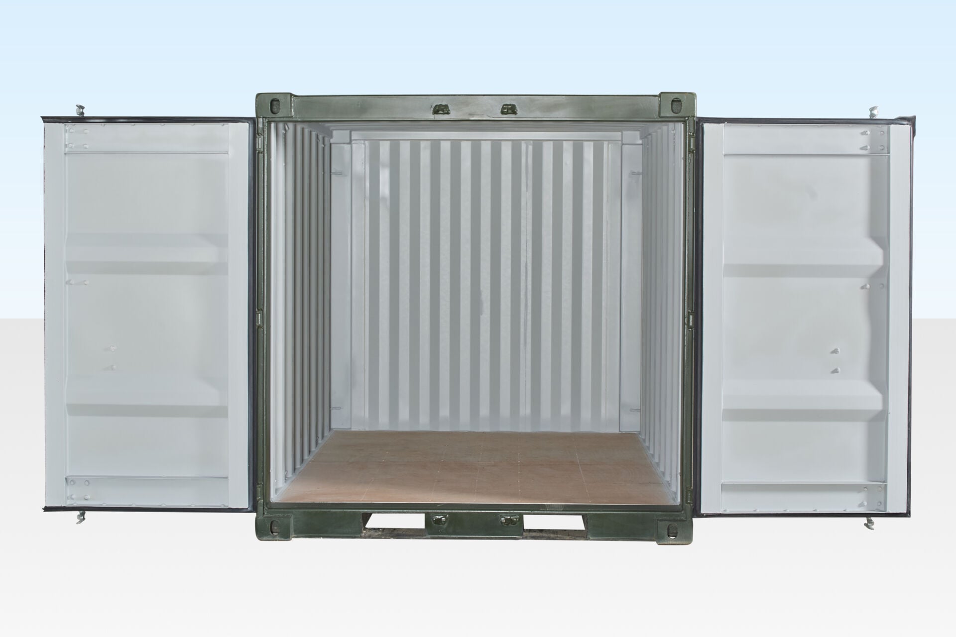 8ft Shipping Container for Sale (Green) - Portable Space
