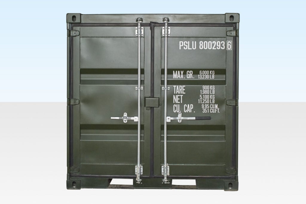 8ft Shipping Container for Sale (Green) - Portable Space