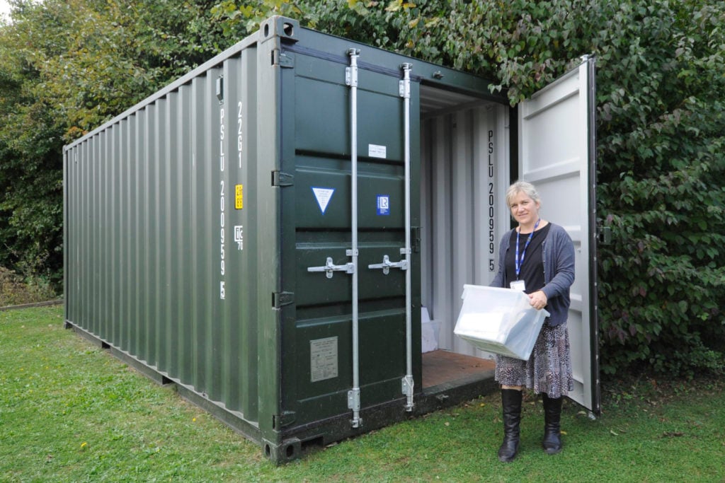 Shipping Container for Extra Storage Suffolk School | Portable Space