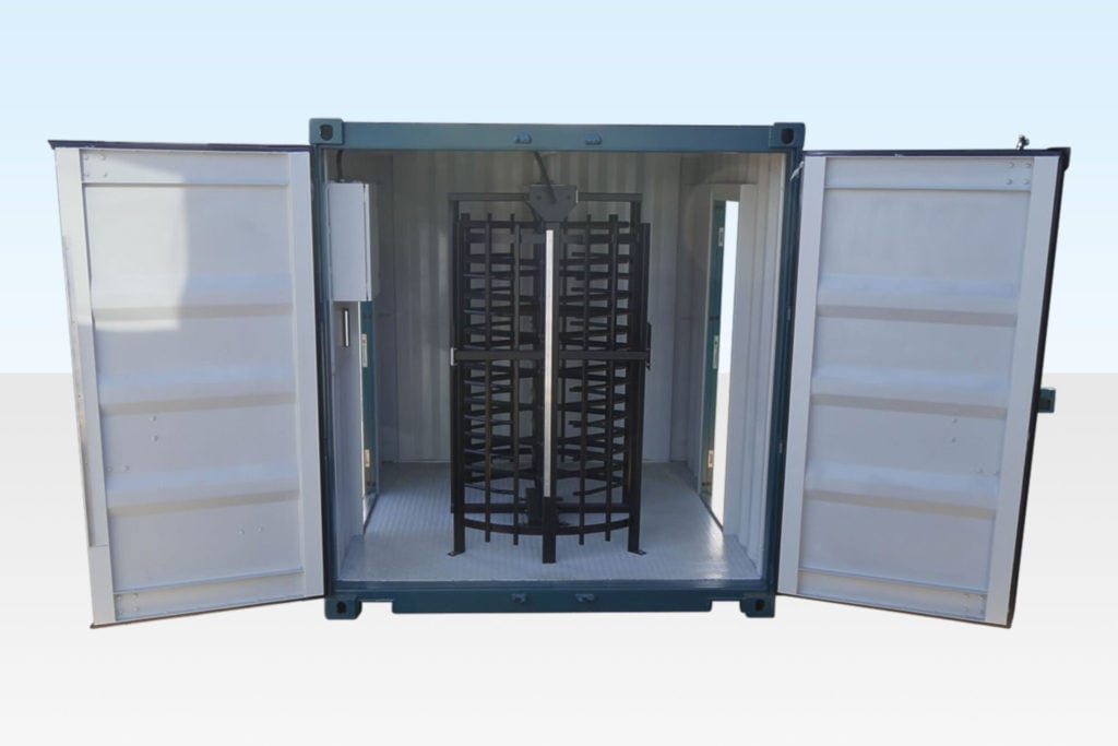 Container Turnstile Unit for Sale - Security Turnstile - Portable Space