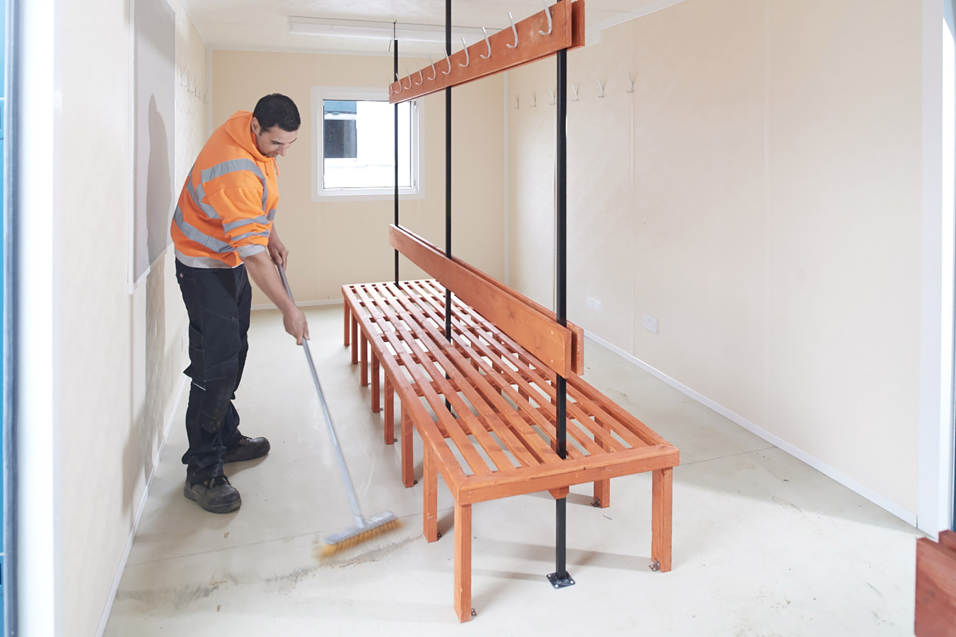 32ft x 10ft Steel drying room accommodation cabin for hire
