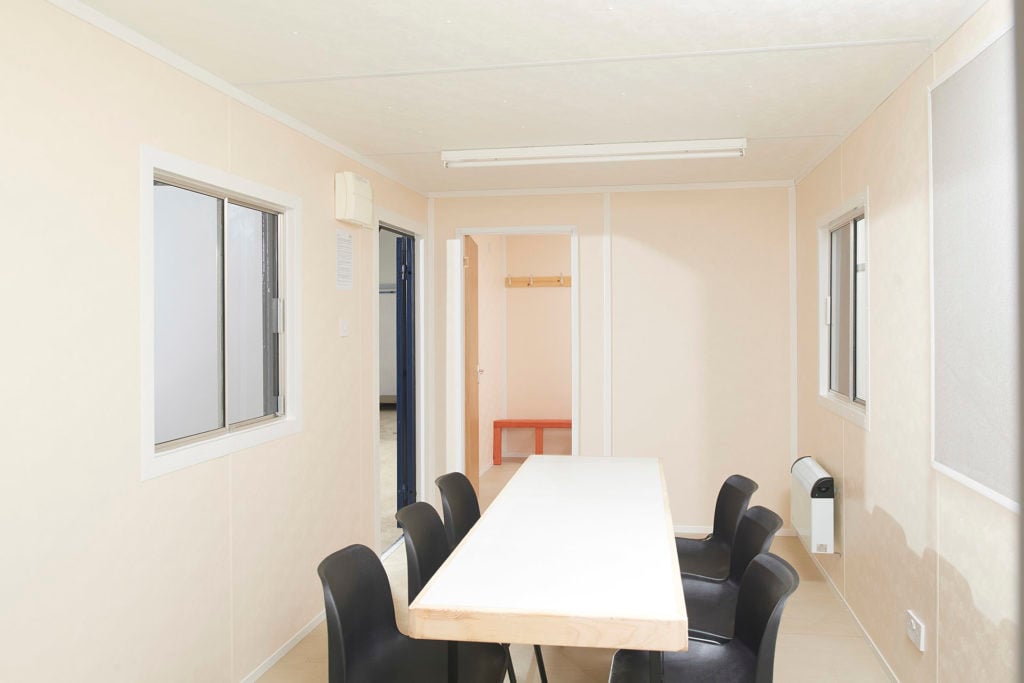 20ft Steel Anti-Vandal Mess / Welfare Unit for Hire - Portable Space