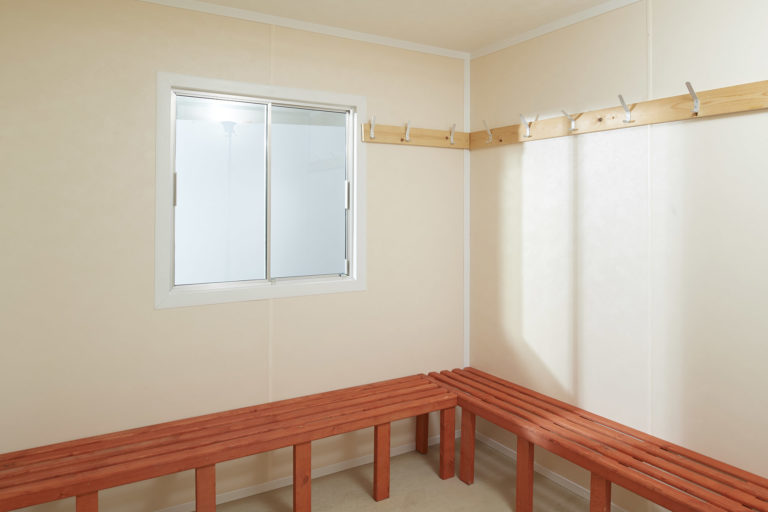 24ft Canteen & Drying Room Cabin for Hire - Portable Space