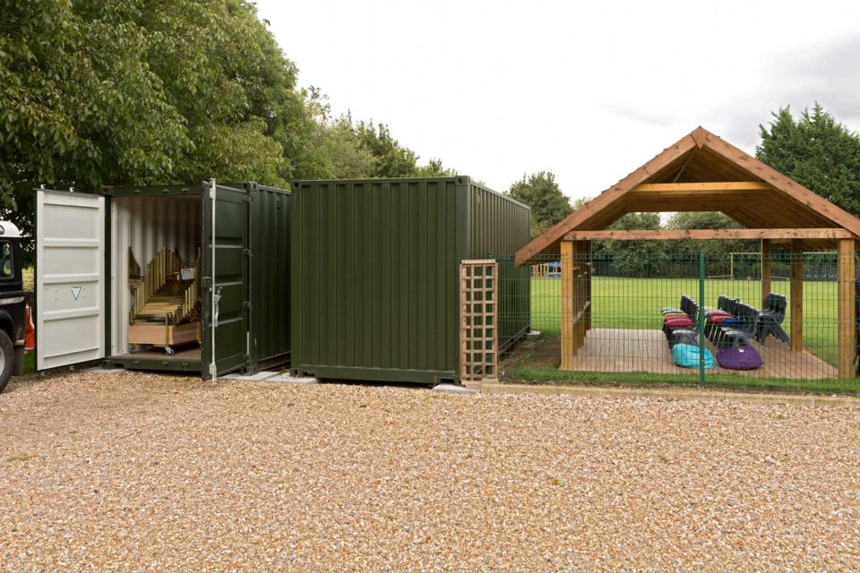 Shipping Container for Extra Storage Suffolk School | Portable Space