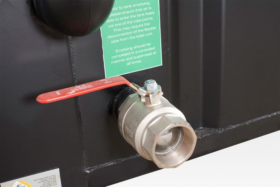 Hire Waste/Effluent Tank for 4+1 Anti-Vandal Toilet - Portable Space