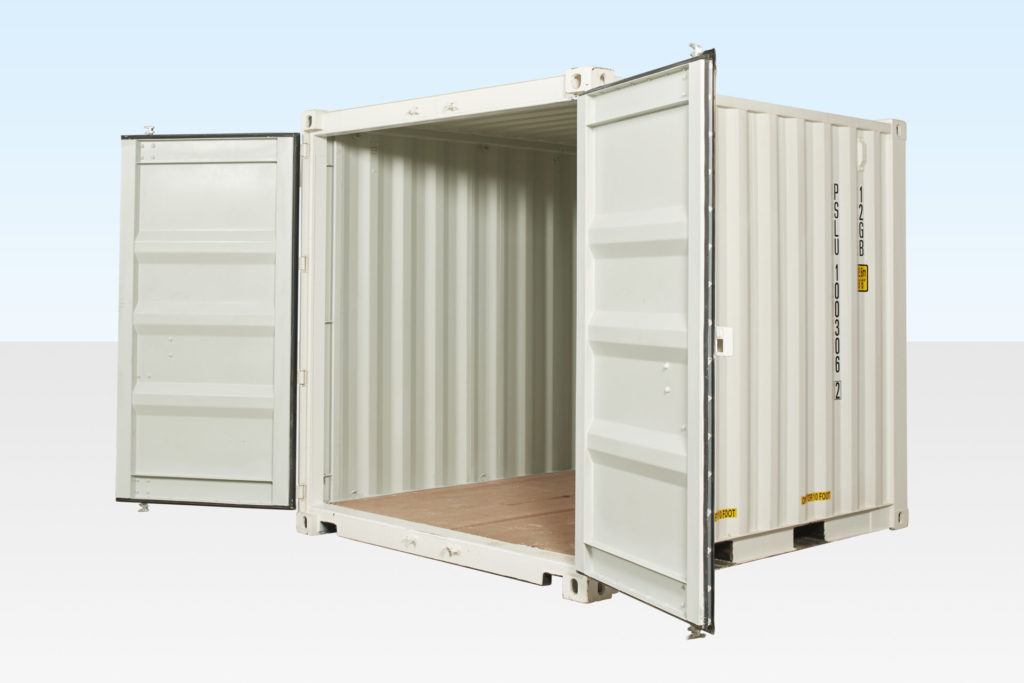 10ft Shipping Container for Sale (White RAL 9003) - Portable Space