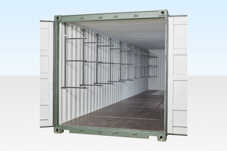 Container Racking Kit 3-Tier - Heavy Duty - Single Bay | Portable Space