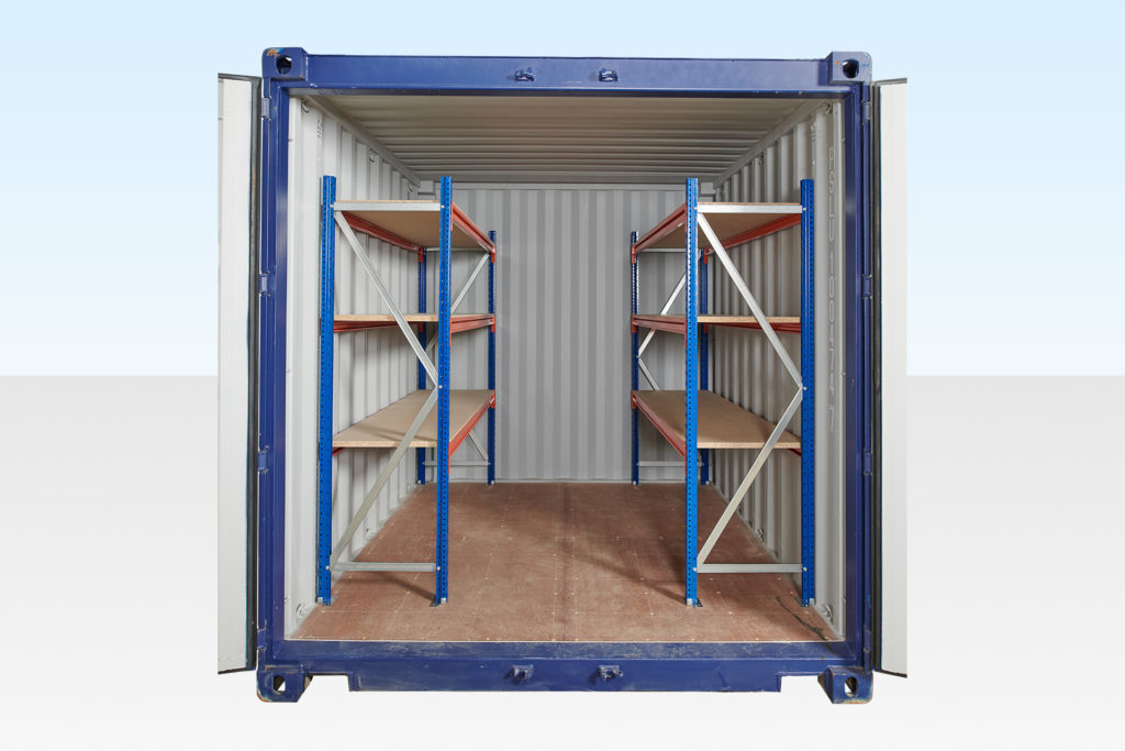 Container Racking - 3-Tier Single Bay - Portable Space
