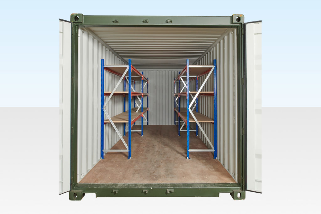 Container Racking Kit - 3-Tier, 2 Bays - Portable Space