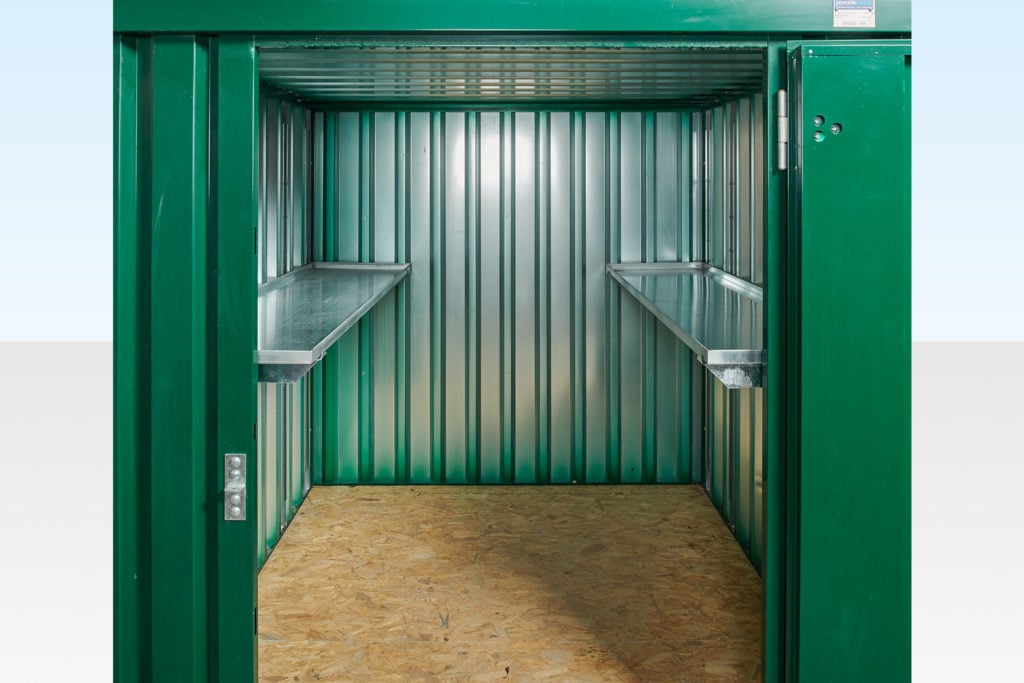 Shelving (185cm) for Flat Pack Storage Container - Portable Space