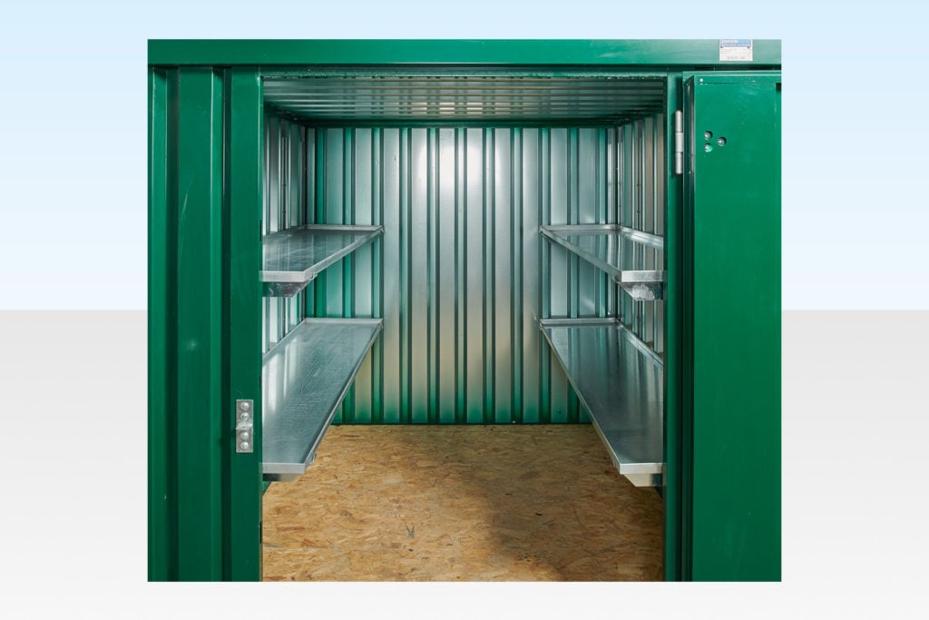 Flat Pack Container Store Shelving for Sale UK | Portable Space