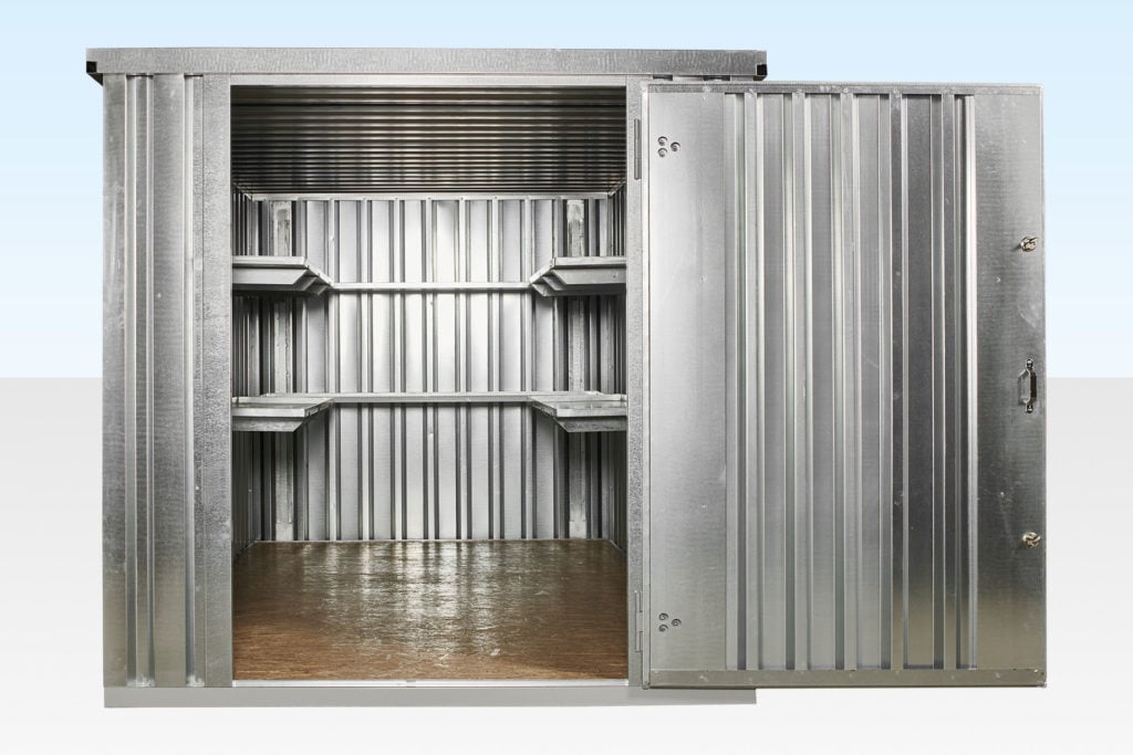 Shelving for 3m Flat Pack Store - Sides & Rear - Portable Space