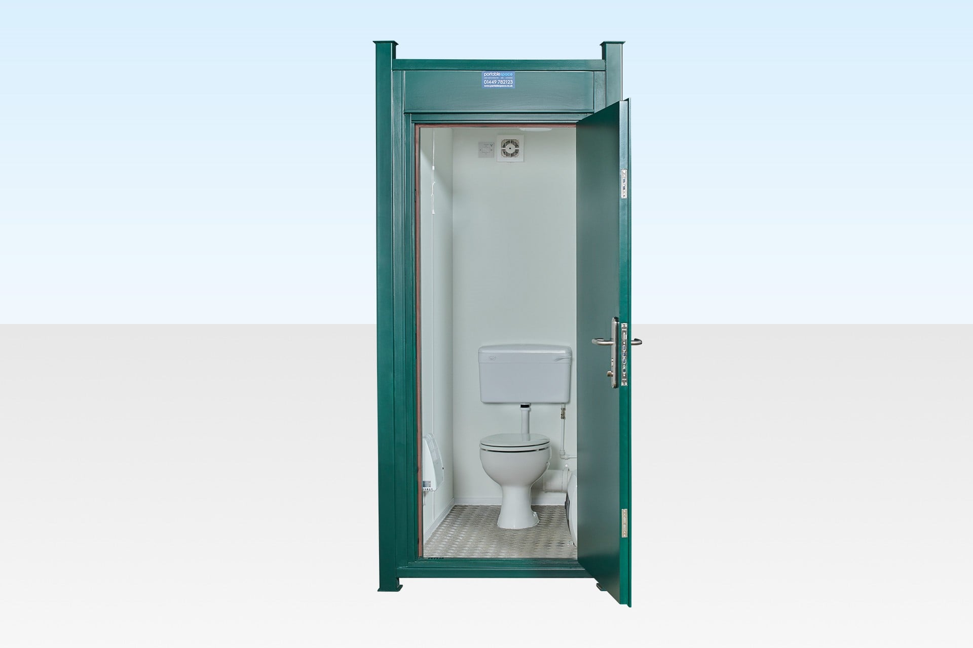 Steel AV Single Mains Connected Toilet for Sale in the UK | Portable Space