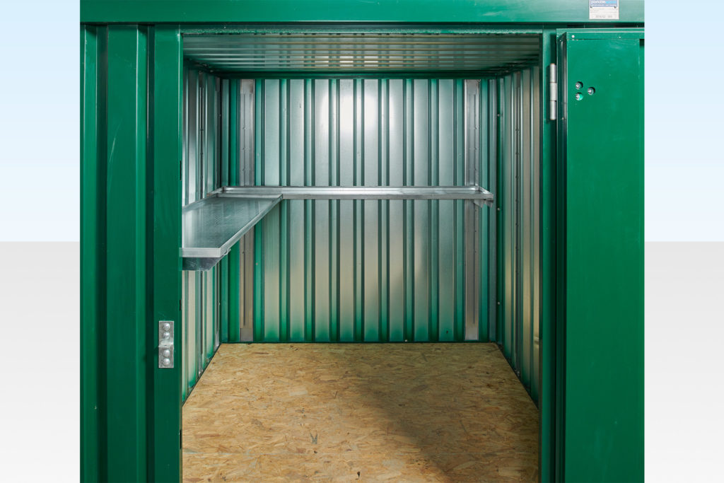 Two-Tier Flat Pack Container Shelving Set (1850mm) | Portable Space