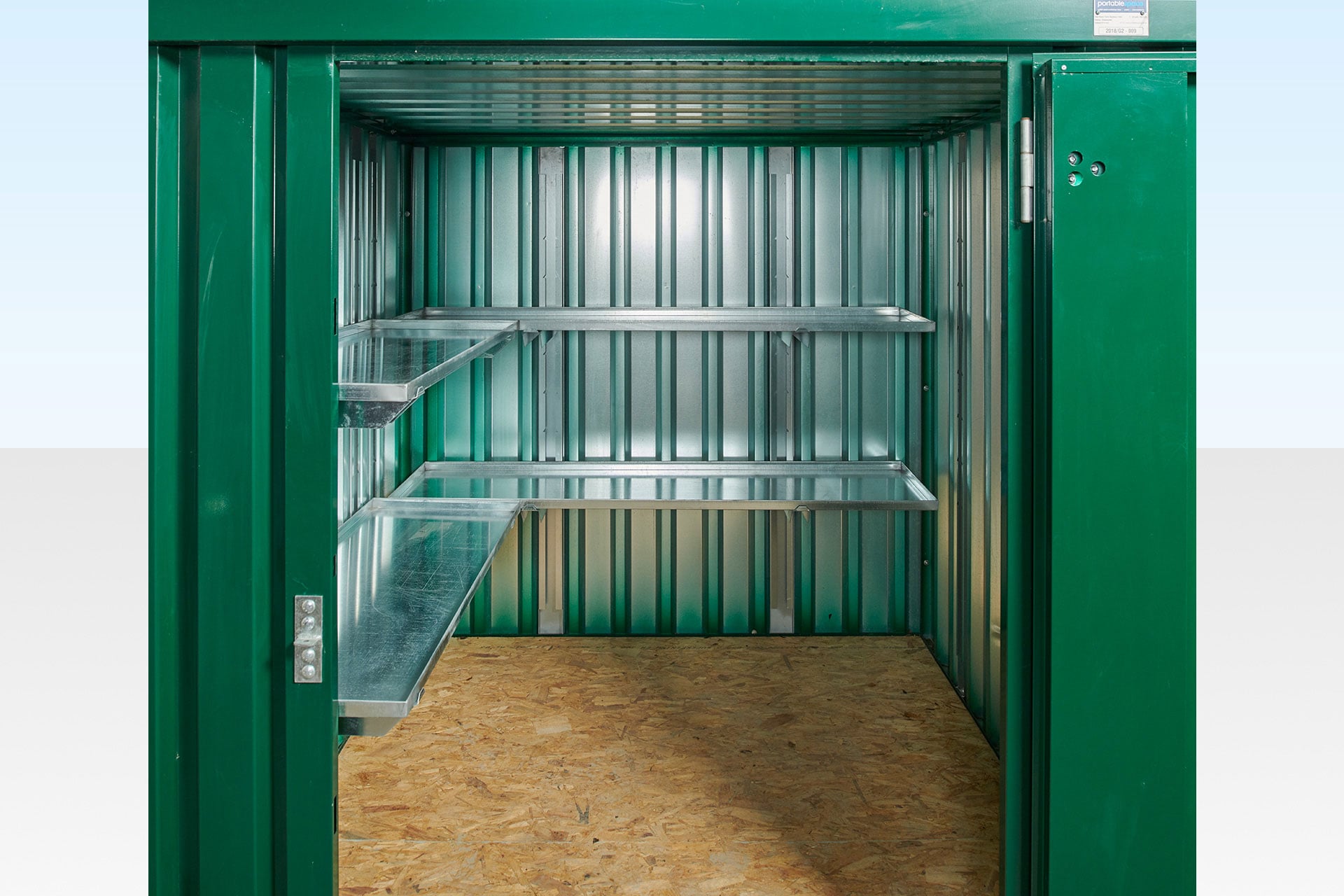 Two Tier Shelving Set (137cm) for Flat Pack Storage Container