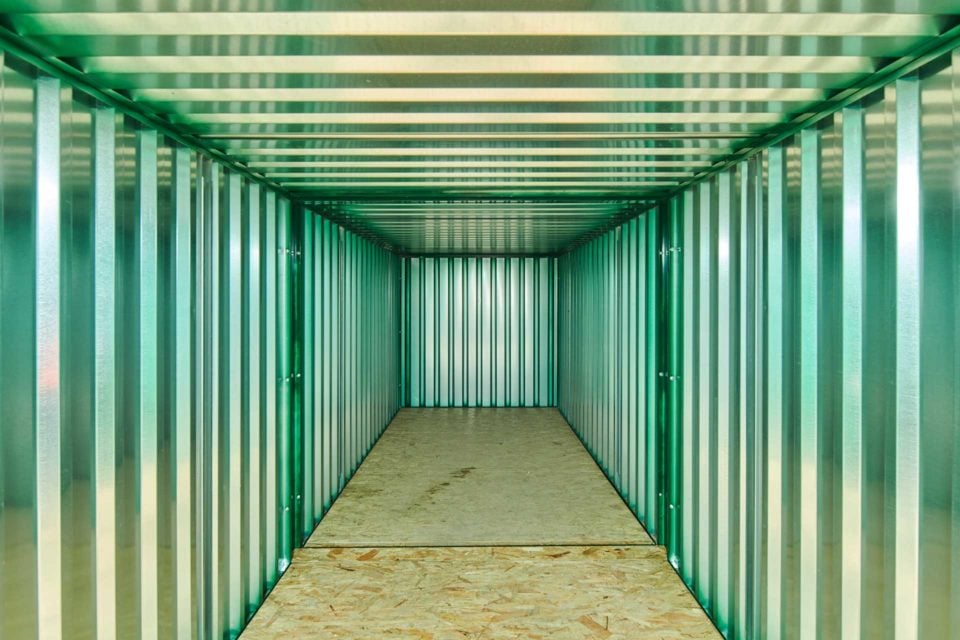 6m x 2.1m Flat Packed Stores Linked End on End - For Sale in the UK