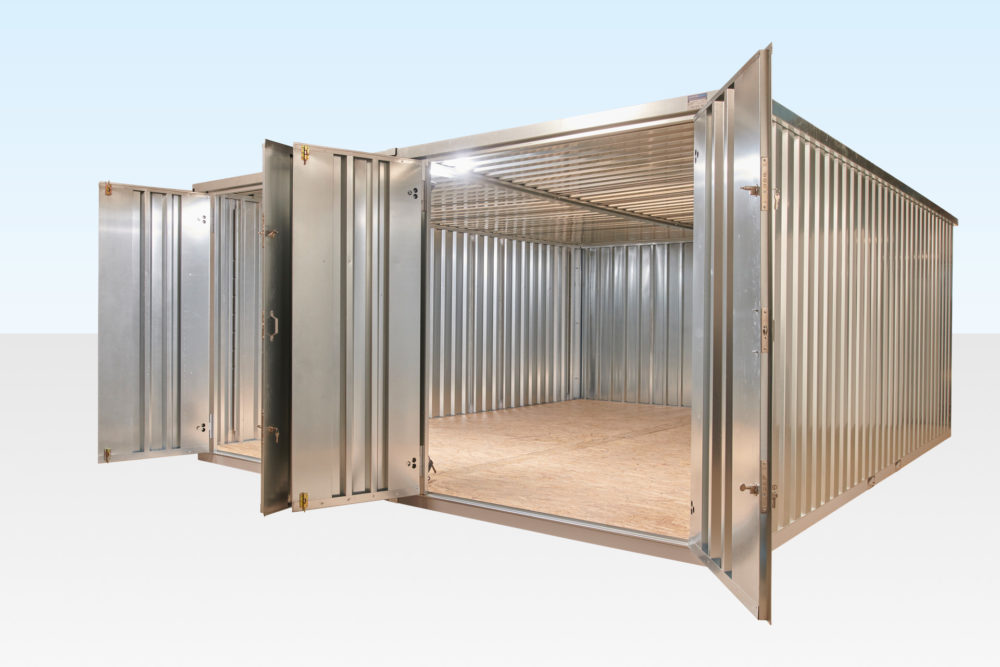 Large Flat Pack Storage Bundle - 2 x 6m Stores Linked | Portable Space