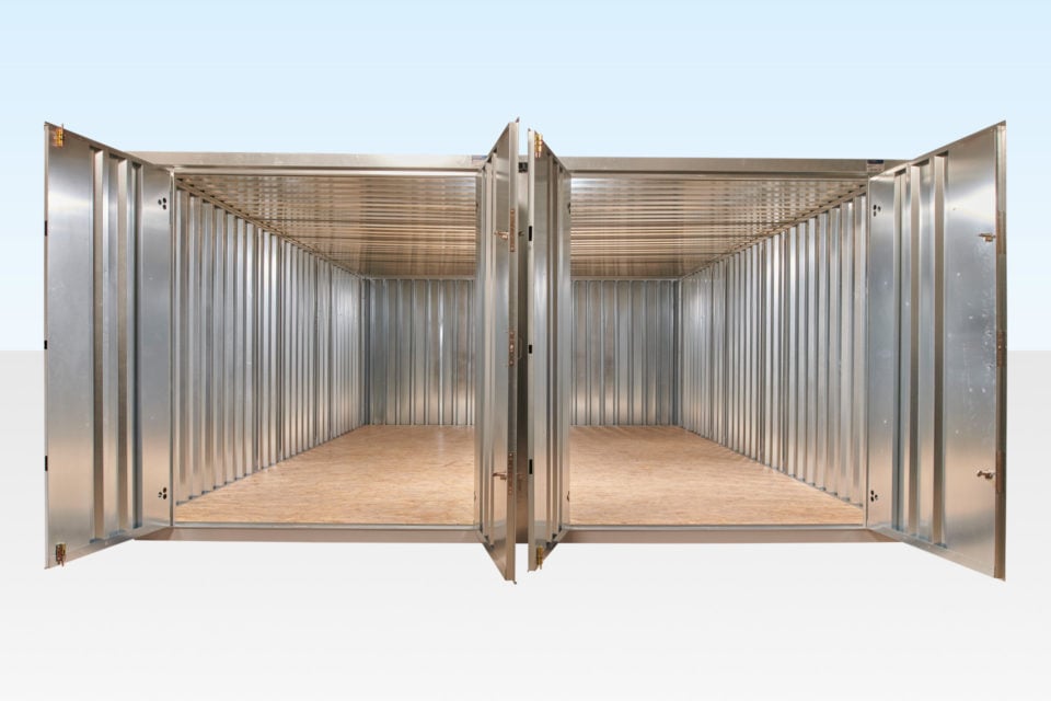 Large Flat Pack Storage Bundle - 2 x 6m Stores Linked | Portable Space