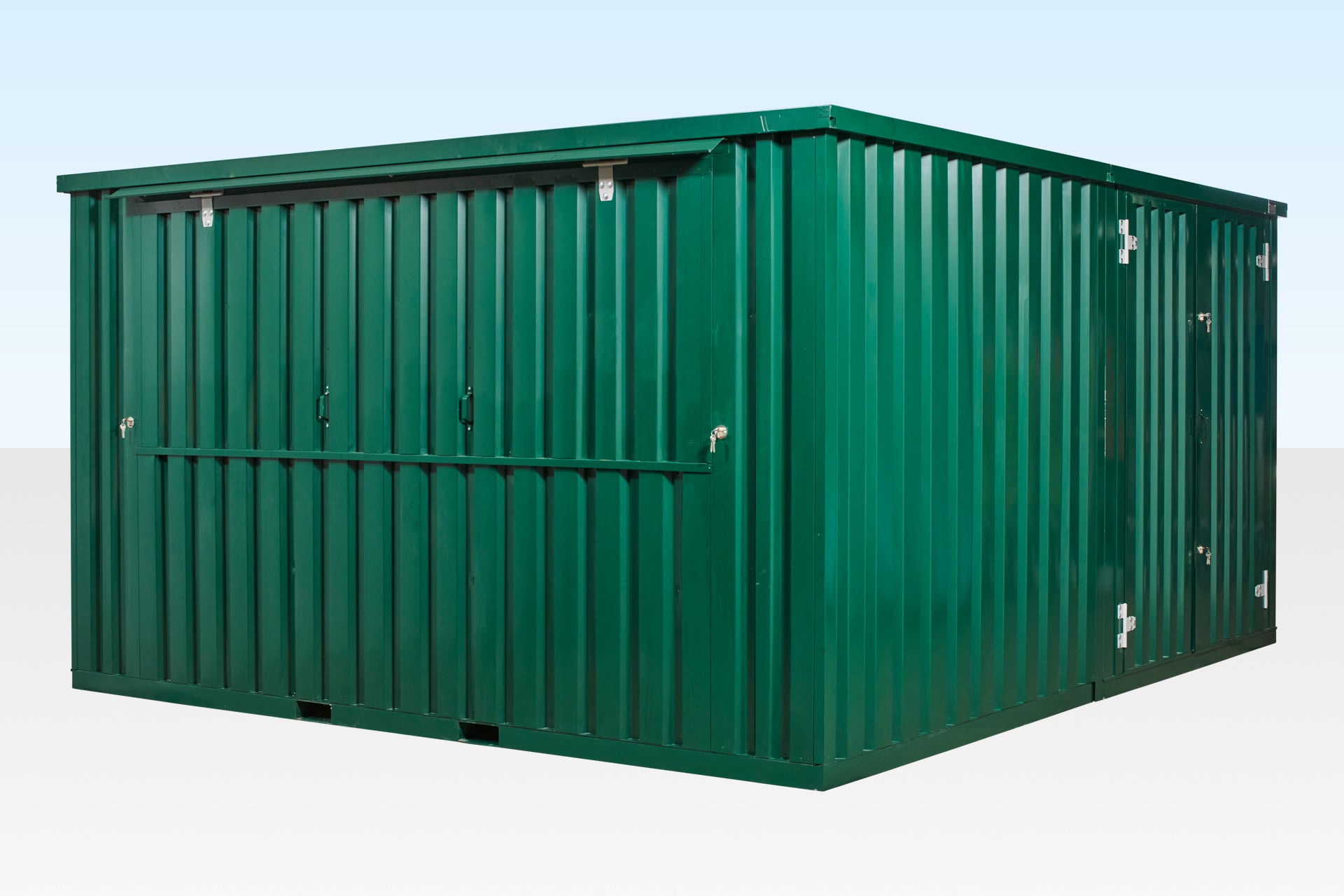 Side Linked 4m Flat Pack Kiosk & Store Bundle - Portable Space