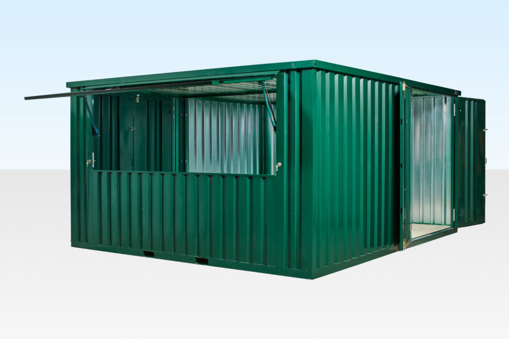 Side Linked 4m Flat Pack Kiosk & Store Bundle - Portable Space