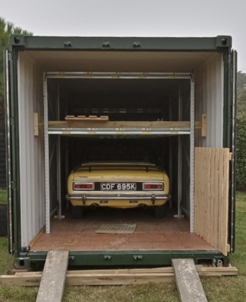 Container Provides Protection For Classic Car Move - Portable Space