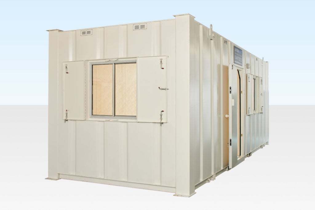 24ft Canteen & Drying Room Cabin for Hire - Portable Space