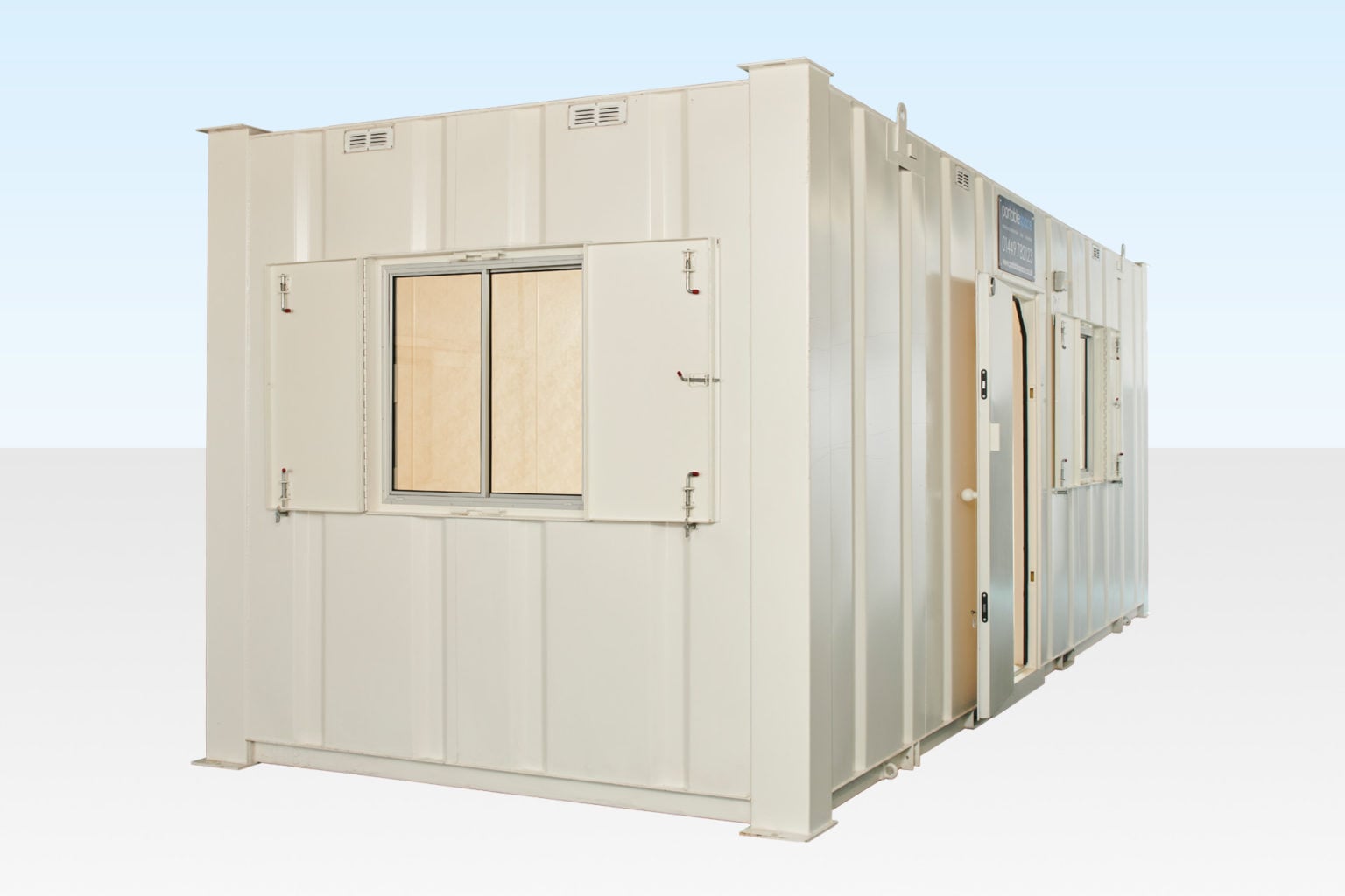 24ft x 9ft Steel Drying Room Cabin for Hire - Portable Space