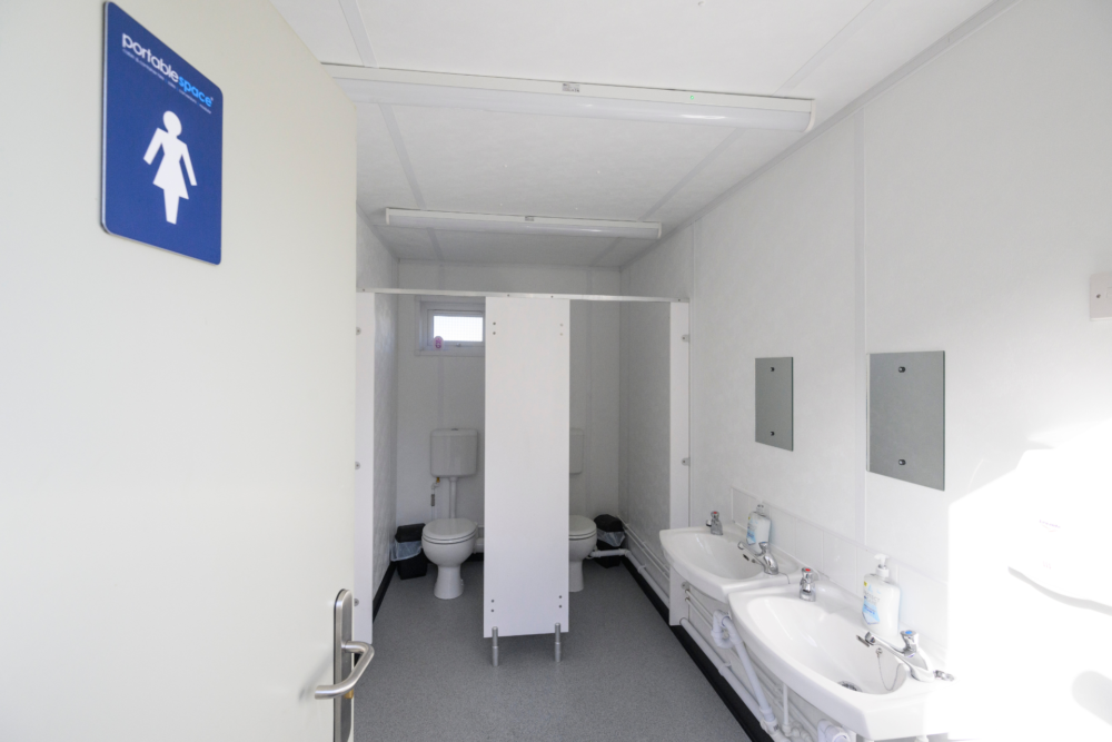 Suffolk football club installs new toilet facilities for ground upgrade