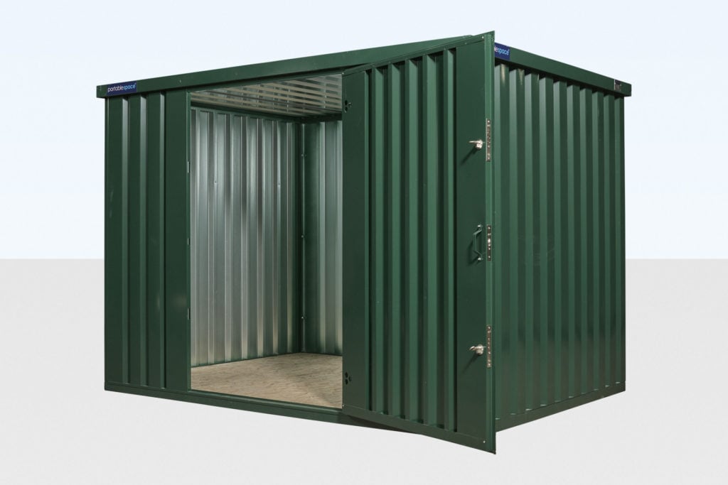 Side Door Flat Packed Store 3m for Sale UK - Portable Space