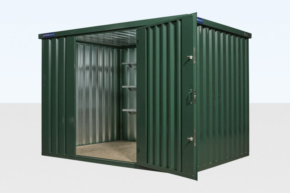 Side Door Flat Packed Store 3m for Sale UK - Portable Space