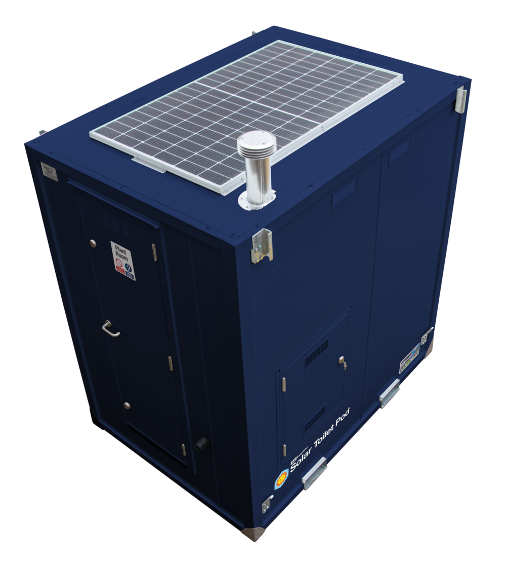 Single Solar toilet cabin hire