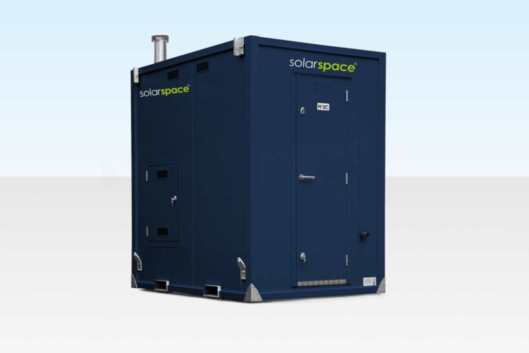 1+1 Double solar toilet cabin hire
