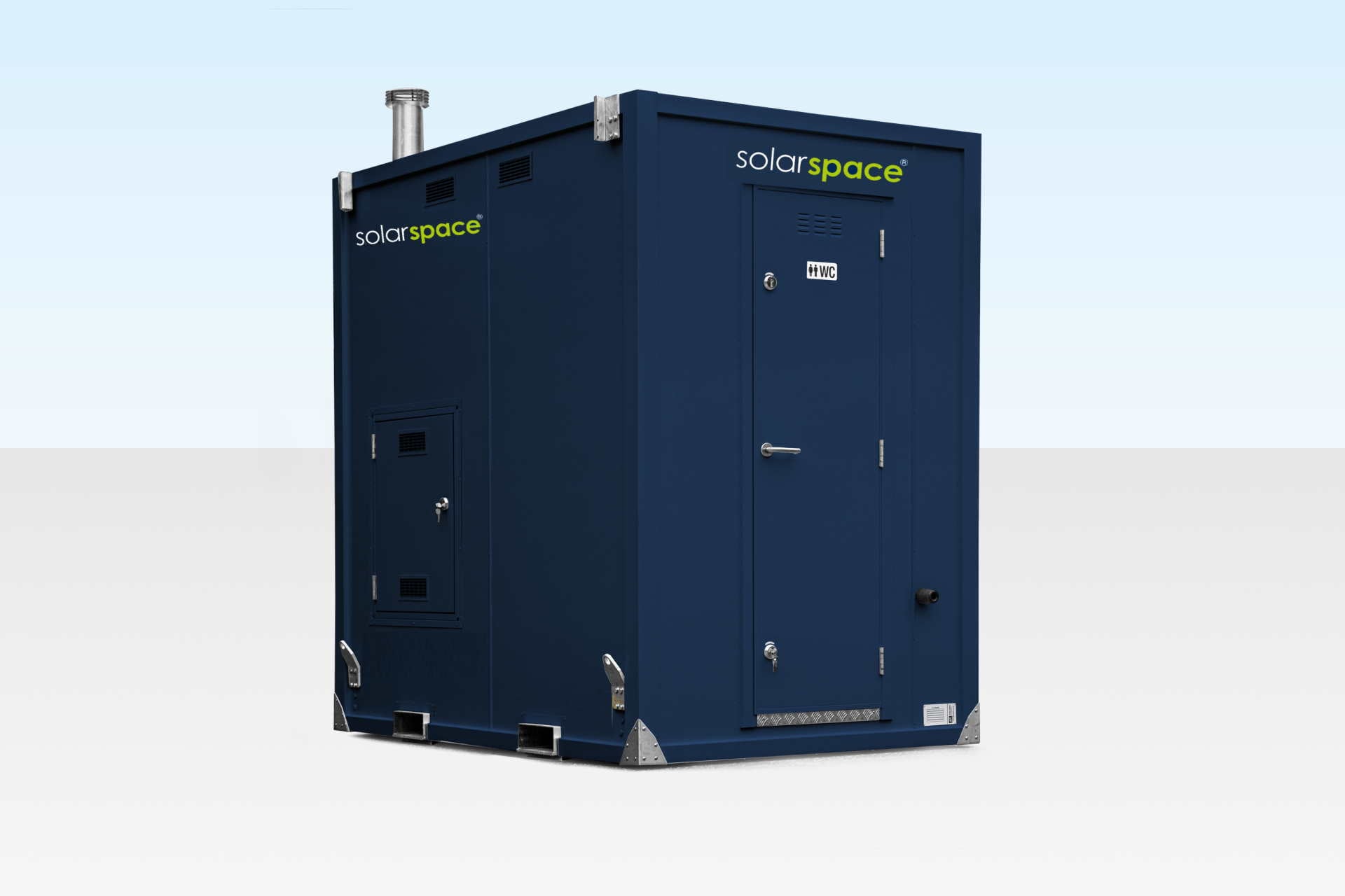 Single Solar toilet cabin hire