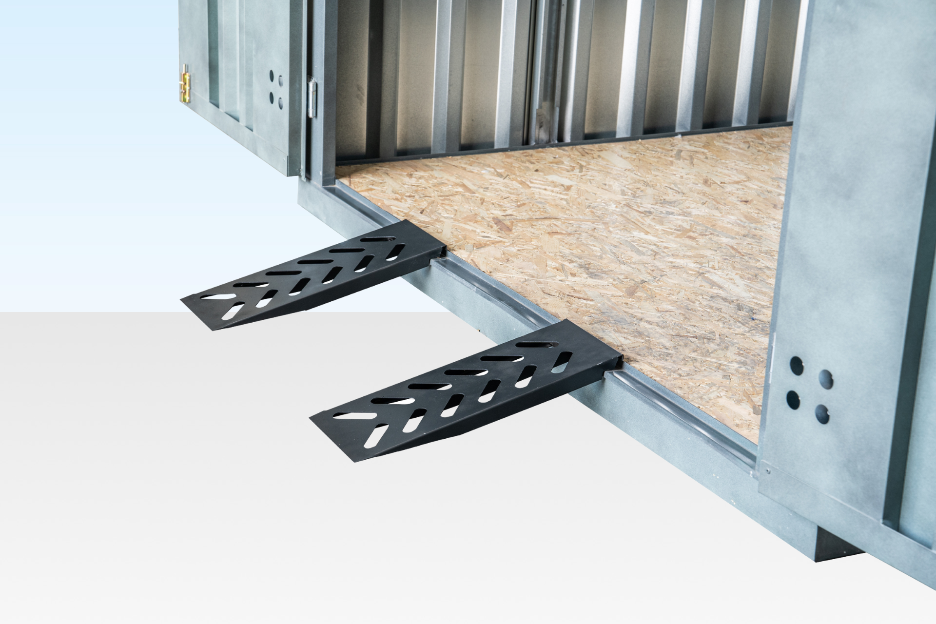 Ramp for Flat Packed Storage Container | Portable Space