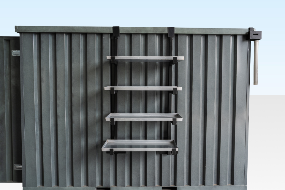 External Flat Shelving Brackets - Portable Space