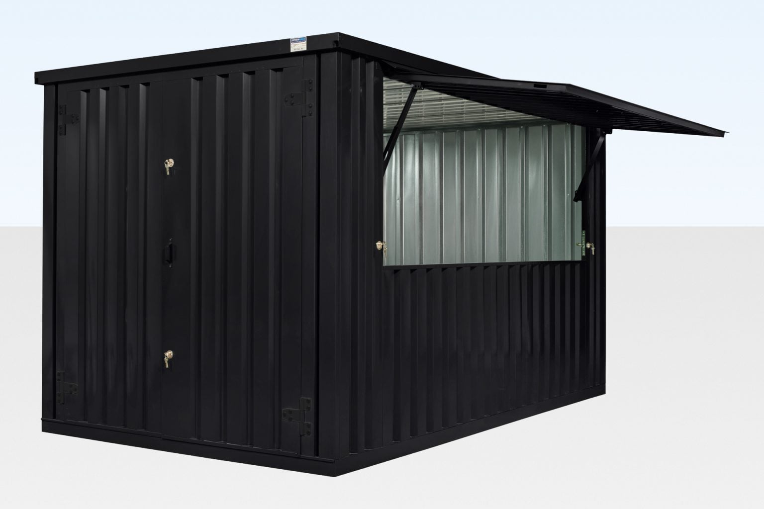 4m XL Flat Pack Kiosk - Container with Serving Hatch | Portable Space UK