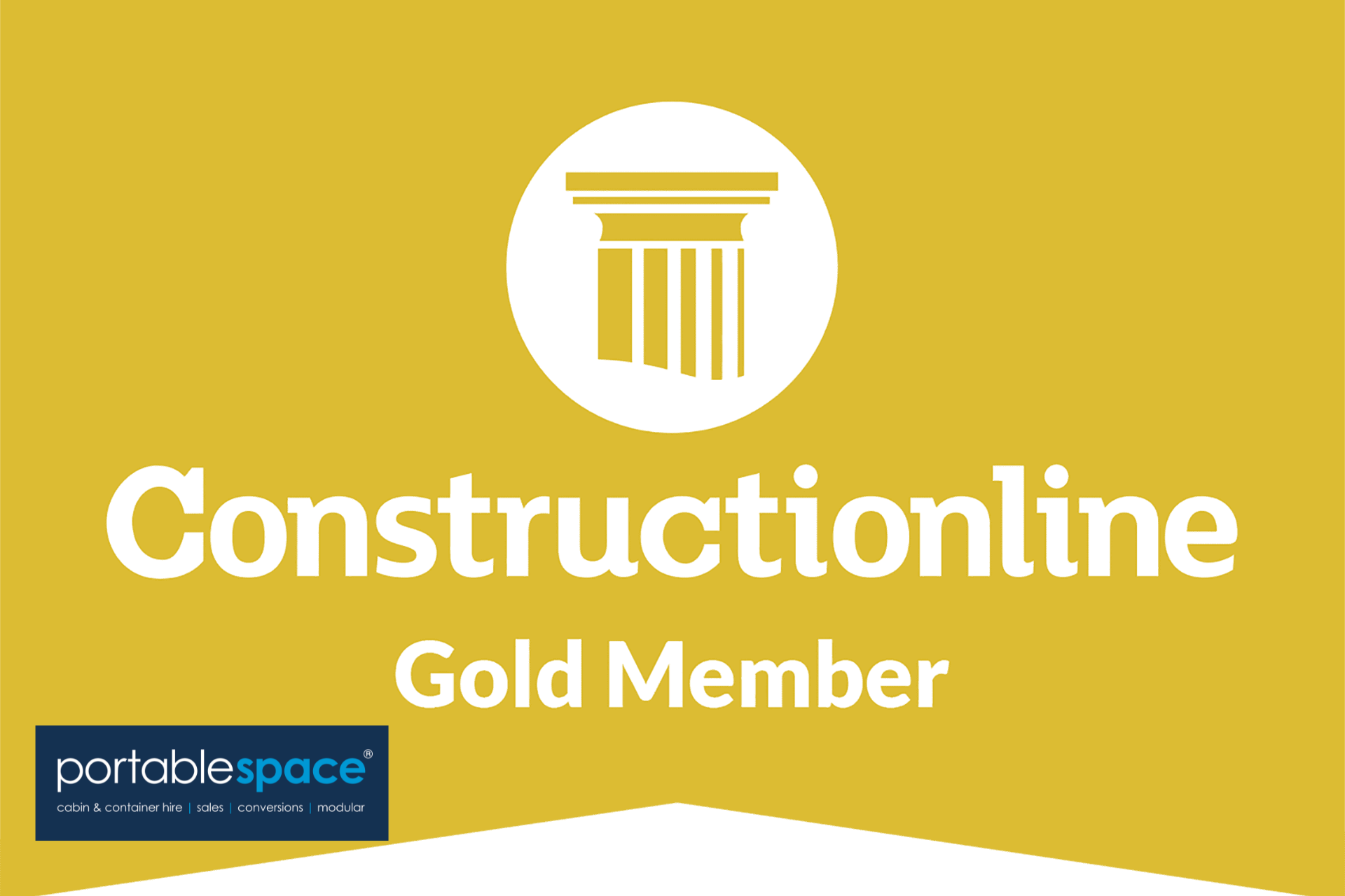 Portable Space Achieves Constructionline Gold Membership - Portable Space